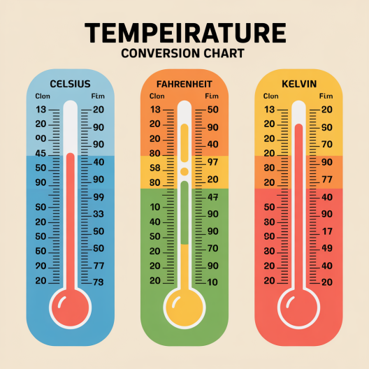 Temperature Conversion Chart: Celsius, Fahrenheit, and Kelvin Explained ...
